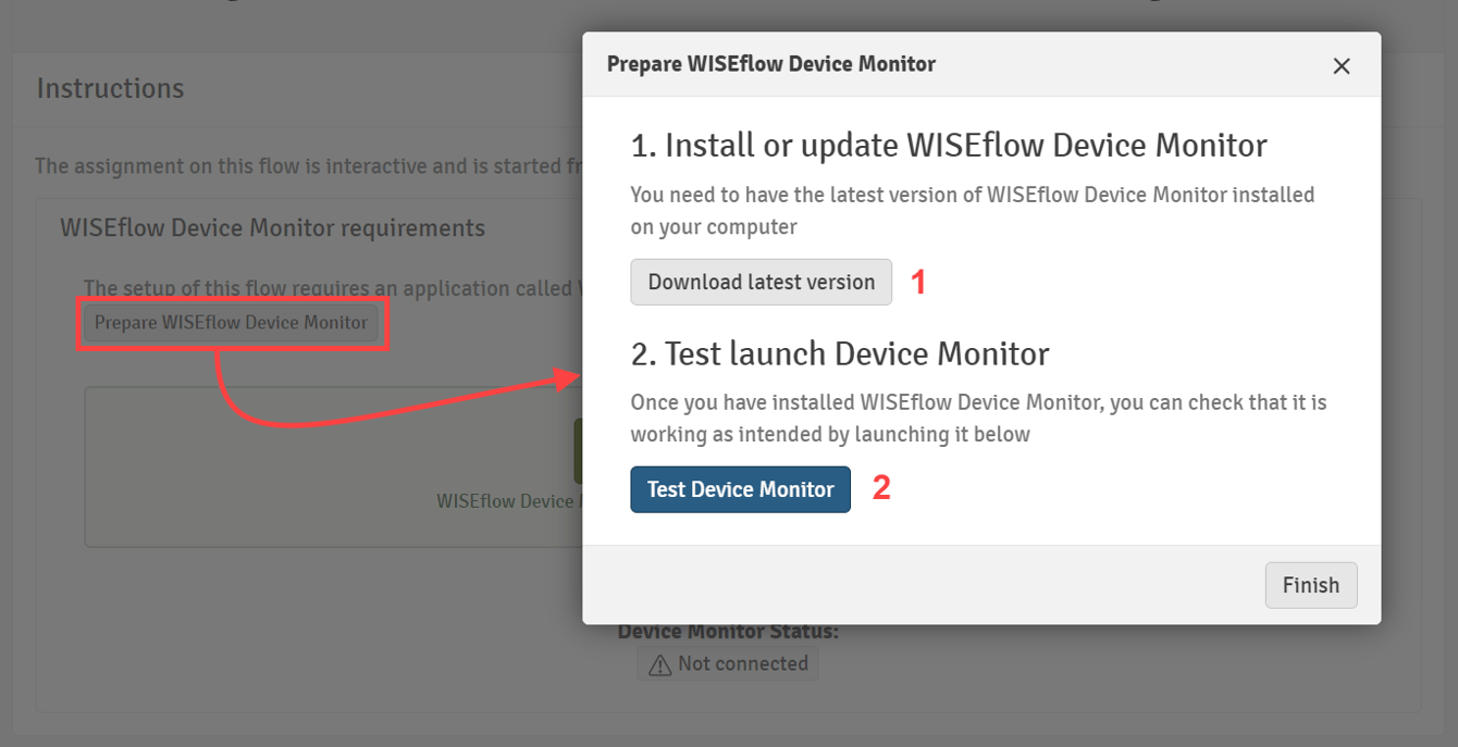 WISEflow Device Monitor - Installation